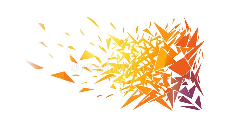 Colorful Geometric Shard Explosion, Abstract Dynamic Art, Vector Design Generative AI Stock ...
