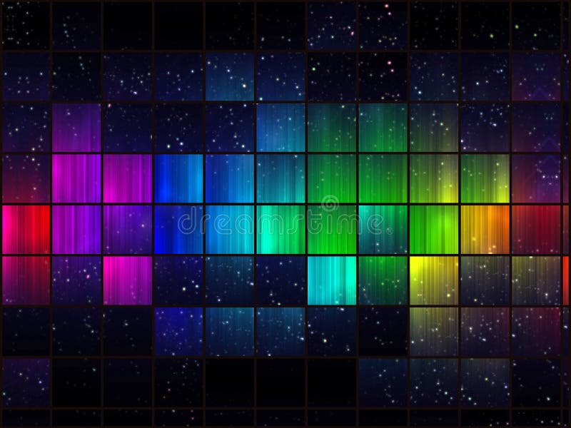 Colorful Geometric Spectral Space Background Stock Illustration ...