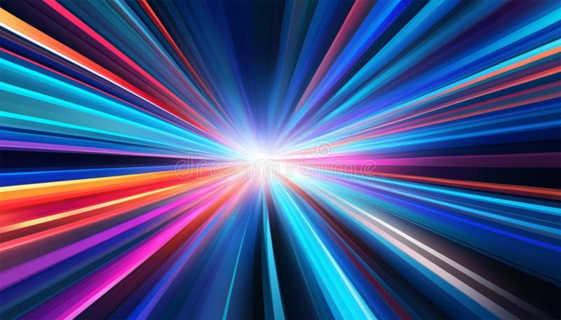 Colorful Geometric Speed Line Abstract Technology Background Stock ...
