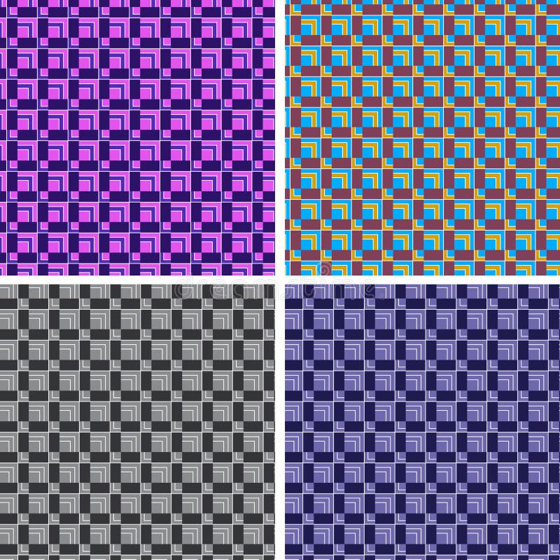 Colorful Geometric Square Pattern Background Stock Vector ...