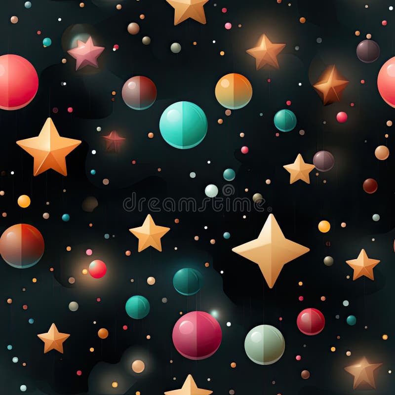Colorful Hanging Stars Black Background Stock Illustrations – 160 ...
