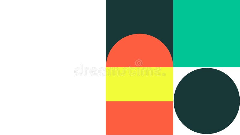 Colorful Geometric Technology Facebook Cover Stock Illustration ...