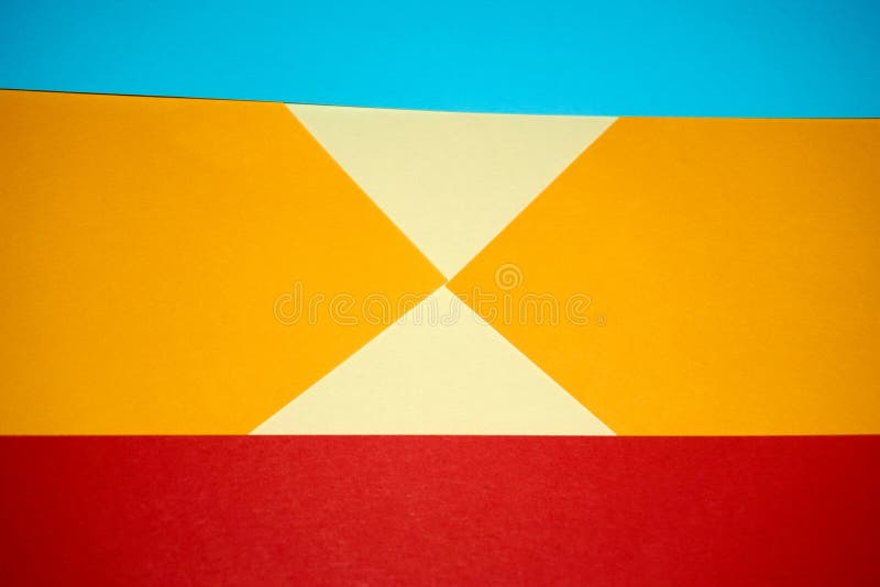Colorful Geometric Texture Paper Pattern in Yellow, Blue, Red Stock ...