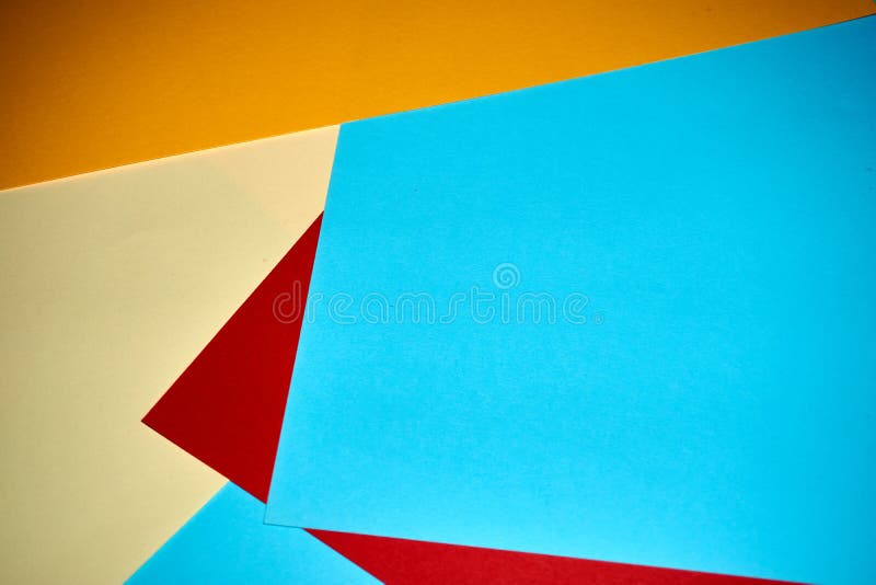 Colorful Geometric Texture Paper Pattern in Yellow, Blue, Red Stock ...