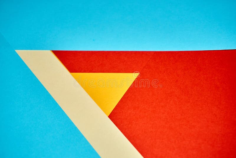 Colorful Geometric Texture Paper Pattern in Yellow, Blue, Red Stock ...