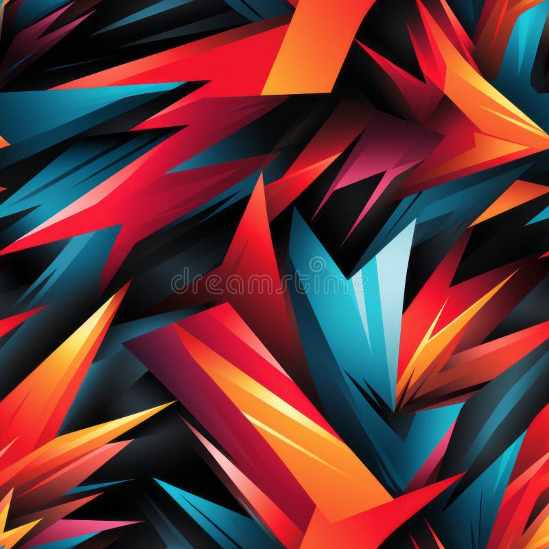 Colorful Geometric Texture Seamless Texture Ai Generated Stock ...