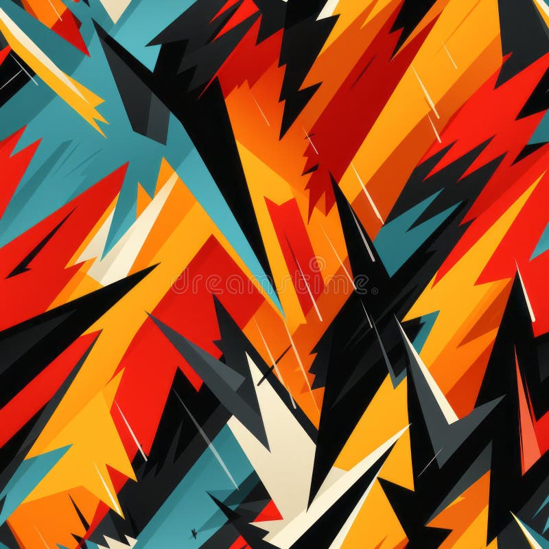 Colorful Geometric Texture Seamless Texture Ai Generated Stock ...