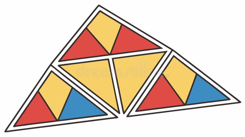 Colorful Interlocking Triangle Stock Illustrations – 667 Colorful ...