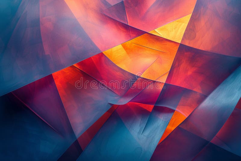 Colorful Geometric Triangular Abstract Wallpaper Design with Light and ...