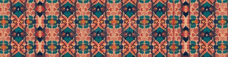 Colorful Geometric Tribal Abstract Pattern with Symmetrical Design ...