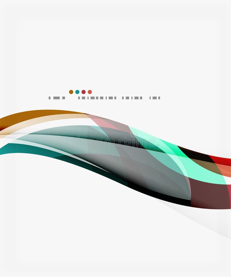 Colorful Geometric Wave Abstract Background Stock Vector - Illustration ...