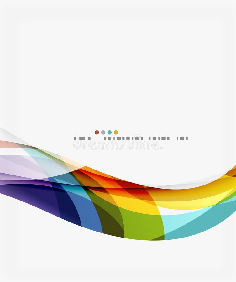 Colorful Geometric Wave Abstract Background Stock Illustration ...