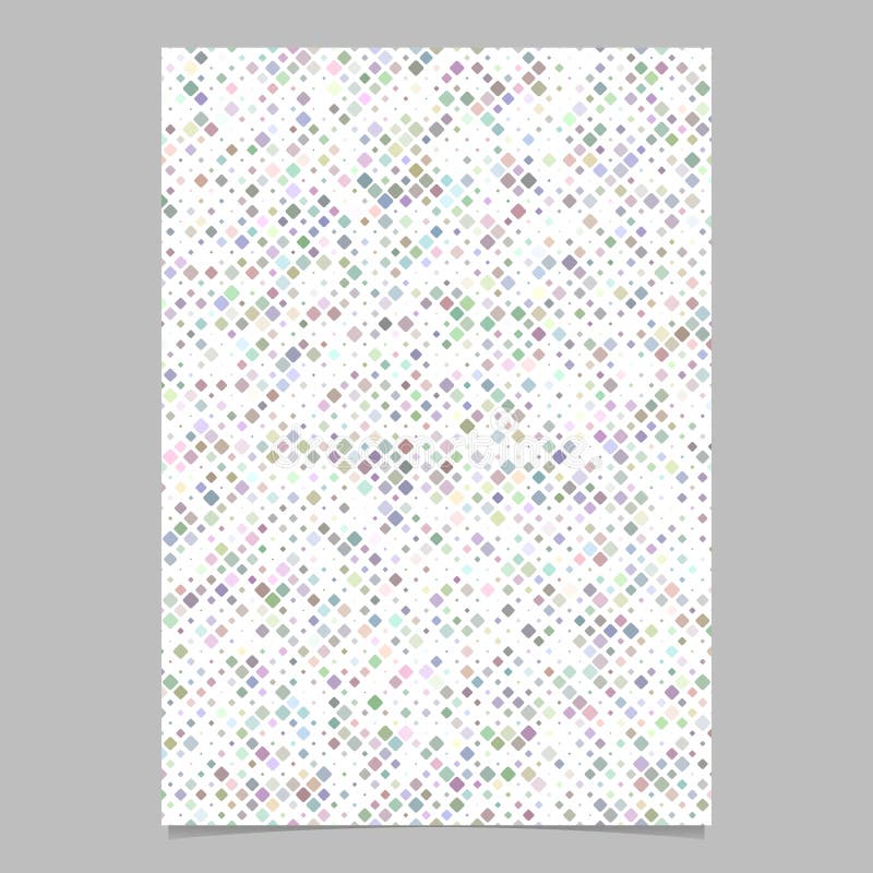 Colorful Geometrical Diagonal Rounded Square Pattern Brochure ...