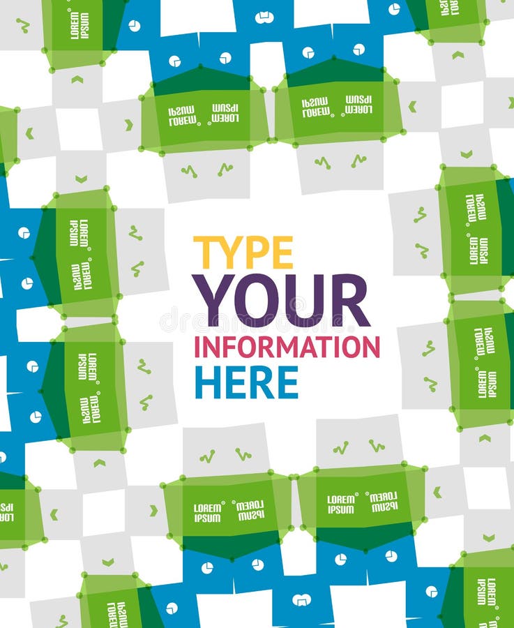 Colorful Geometrical Futuristic Business Pattern Stock Vector ...