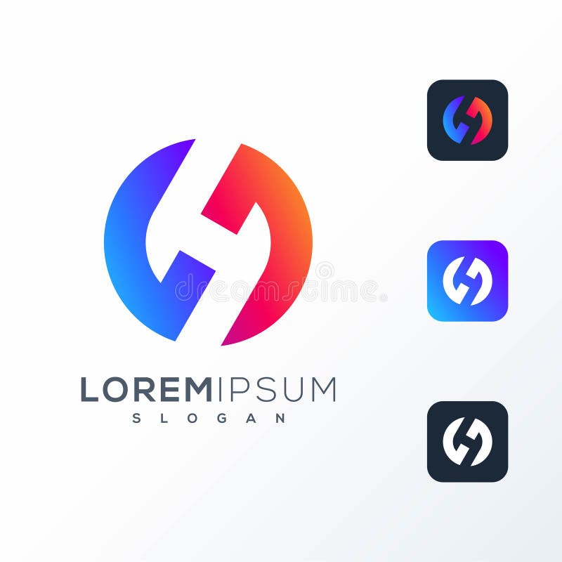 Colorful Geometry Logo Design Ready To Use Stock Vector - Illustration ...