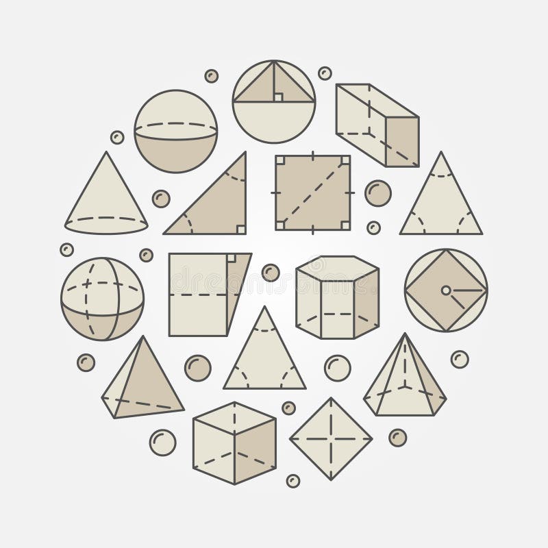 Colorful Geometry and Mathematics Illustration Stock Vector ...