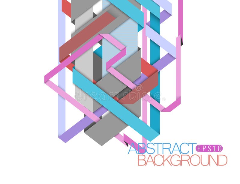 Colorful Geometry Shape Scene Stock Vector - Illustration of template ...