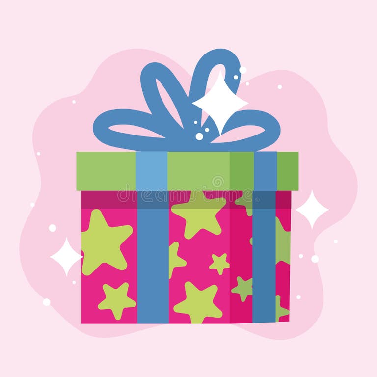 Colorful Gift Box Design. Vector Stock Vector - Illustration of shiny ...