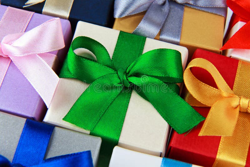 Colorful gift boxes stock image. Image of gift, pink - 53099987