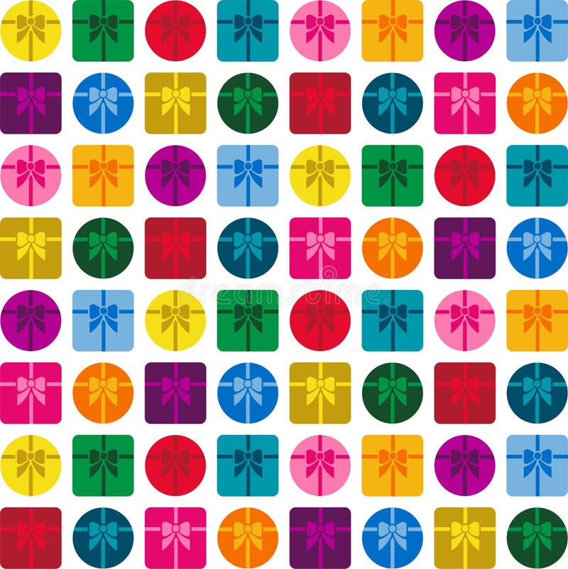 Colorful gifts background stock vector. Illustration of party - 26813136