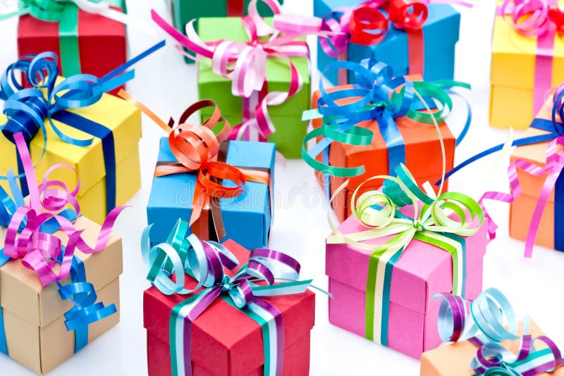 Colorful gifts box stock photo. Image of gifts, colorful - 22412736