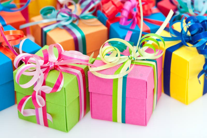 Colorful gifts box stock image. Image of birthday, gifts - 17164871