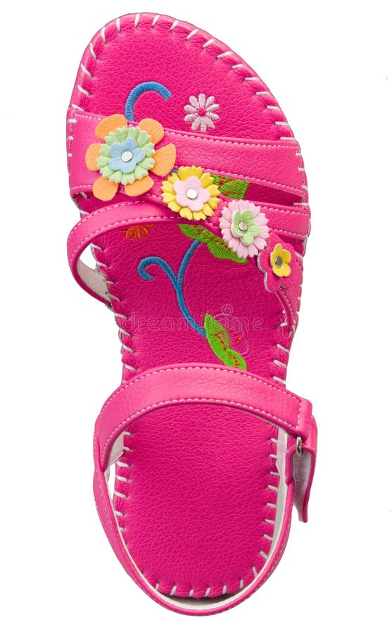Colorful girl sandal stock photo. Image of little, rubber - 22015208
