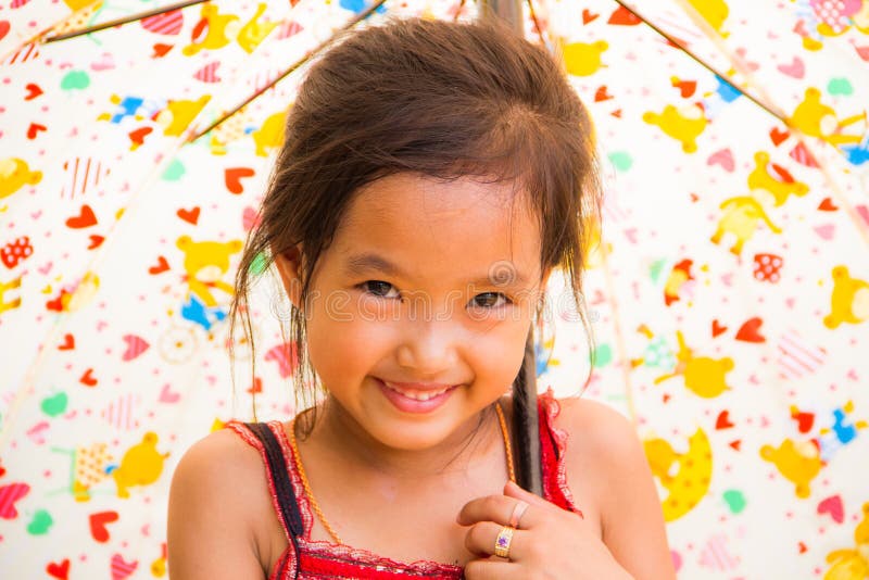 Colorful girl stock photo. Image of innocence, eyes, lying - 54743698