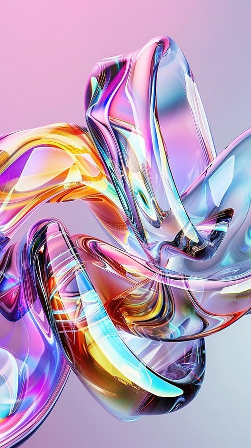 Colorful Glass, Abstract Wallpaper Bac. Stock Illustration ...