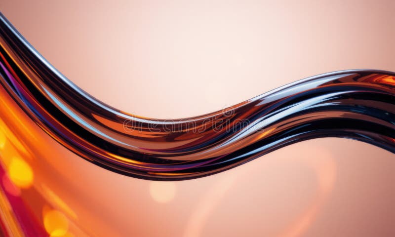 Colorful Glass Curves Create Vibrant and Dynamic Visual Effect ...