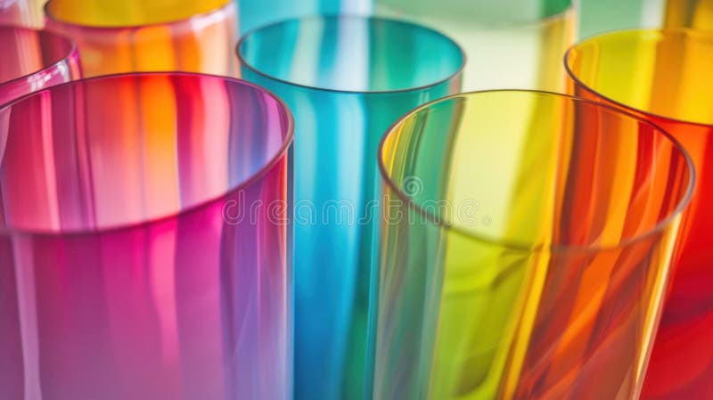 Colorful Glass Cylinders Stock Illustration Illustration Of Glossy 308689618