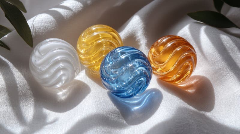 Colorful Glass Marbles Sunlight Ai Generated Stock Photos - Free ...