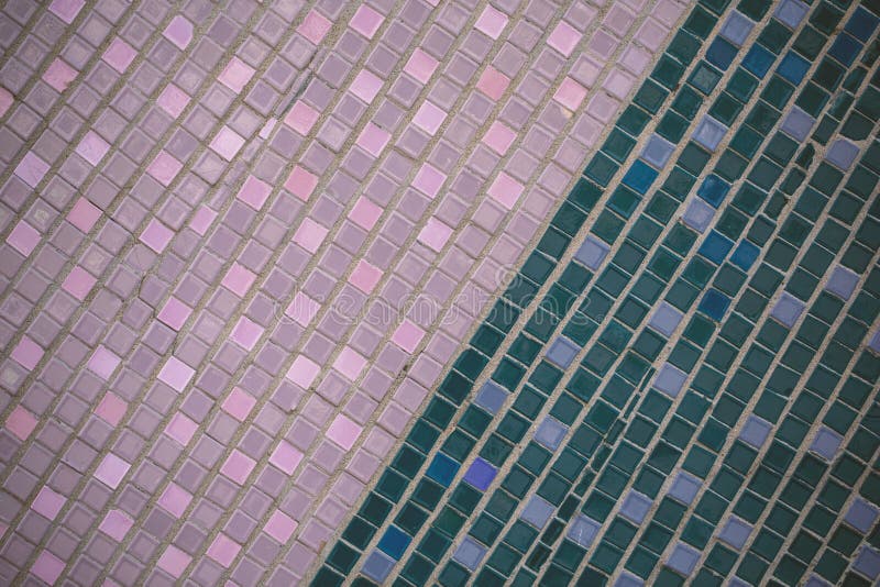 Colorful Glass Mosaic Texture. Background with Diagonal Tiles Stock ...