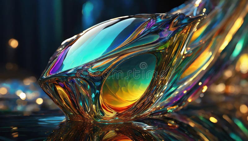 Colorful glass object stock illustration. Illustration of liquid ...