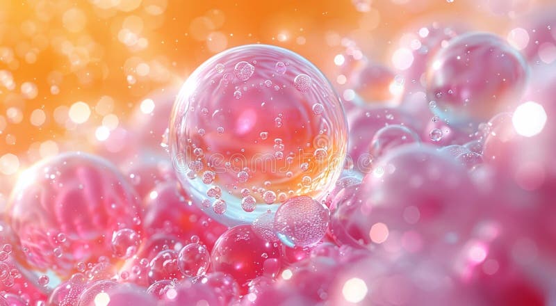 Colorful Glass and Paint Bubbles Textured Background.Macro.AI ...