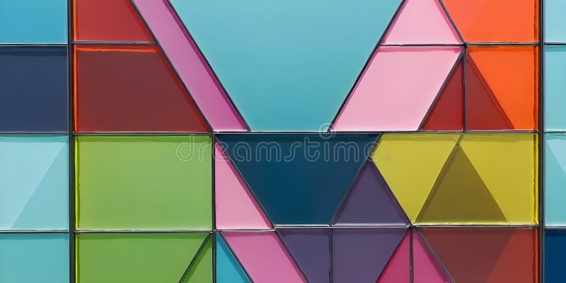 Colorful Glass Pebbles Arranged in a Mosaic Pattern Create a Vibrant ...