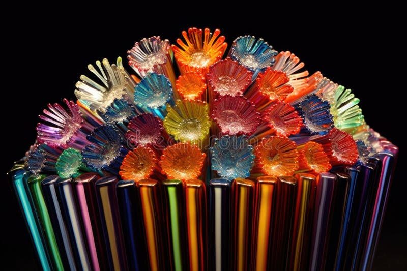 Colorful Glass Rods Used for Glass Art Stock Illustration ...