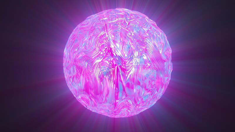 Colorful glass sphere stock illustration. Illustration of light - 345091744
