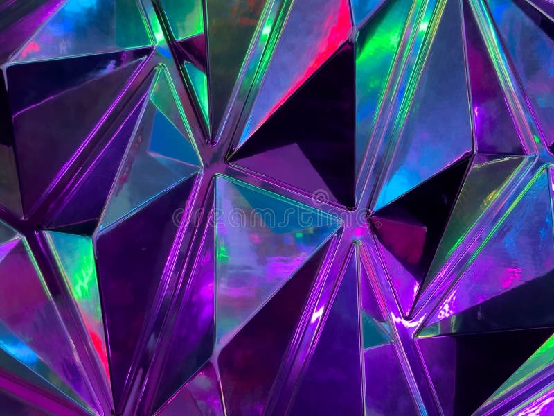 Colorful Glass Texture with Various Shapes and Hues, Shining Brightly ...