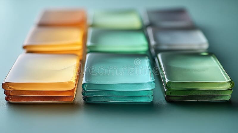 Exploring the Vibrant Colors of Glass Tiles in a Construction Setting ...