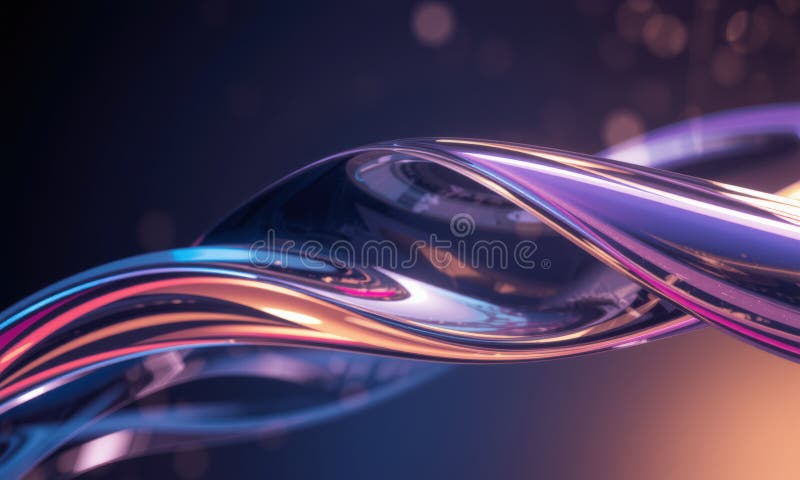 Colorful Glass Twisting in Vibrant Hues, Creating Mesmerizing Visual ...