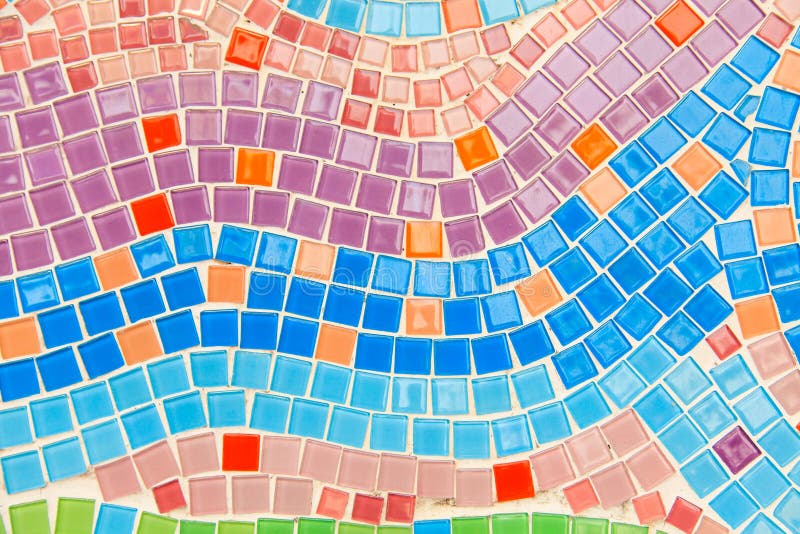 Colorful Glazed Tile Background Stock Image - Image of architectural ...