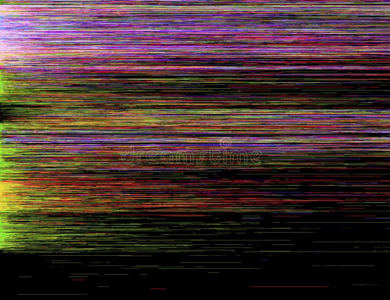 Colorful Glitch Art Background Stock Illustration - Illustration of ...