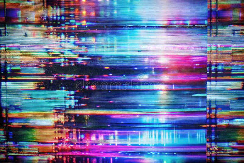 Colorful Glitch Art, Abstract Background, Digital Display Error, for ...