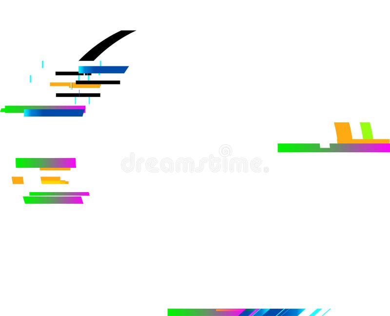 Colorful Glitch Art Simulating Digital Distortion Effect with Pixels ...