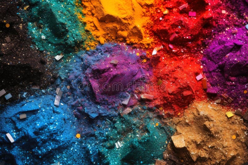 Colorful Glitter Background in Different Spectral Colors Created with ...