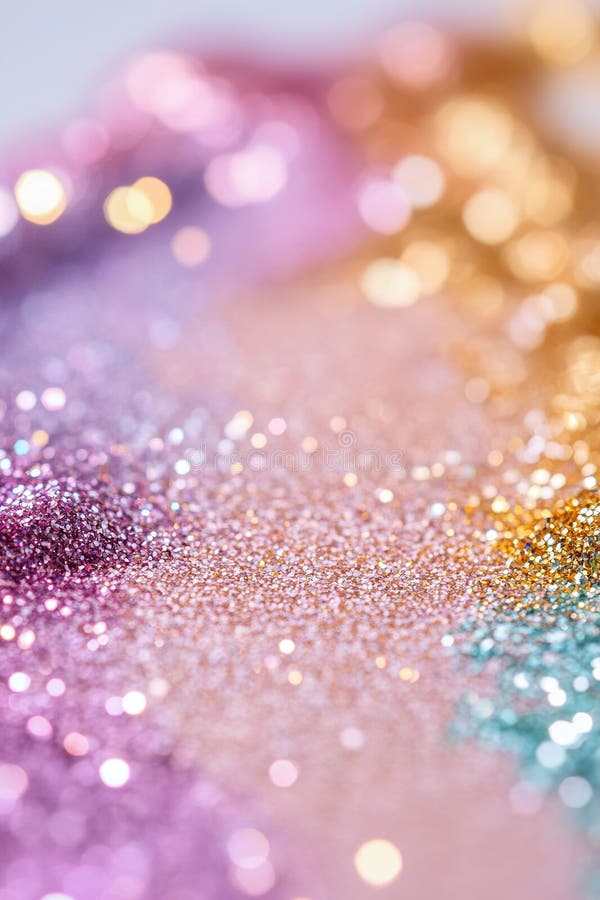 This Colorful Glitter Border Showcases a Smooth Transition through ...