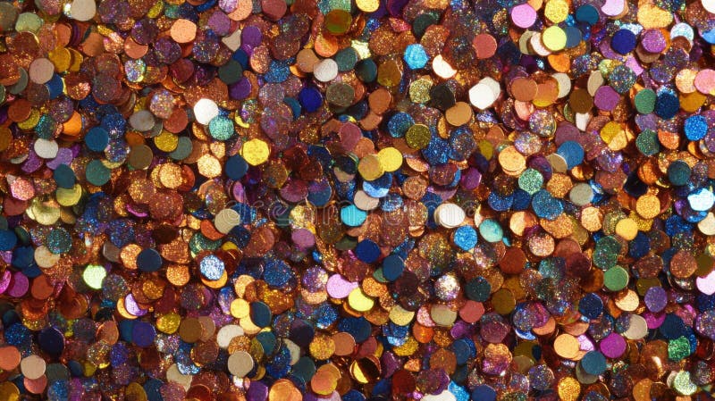 Colorful Glitter Confetti Sparkling Texture Background Stock ...