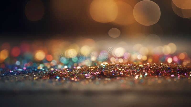 Colorful Glitter Sparkling Background Wallpaper. 3D Effect Stock ...