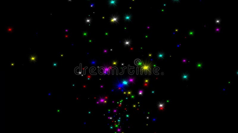 Colorful Glitter Sparks Motion Graphics with Night Background Stock Video - Video of twinkling ...